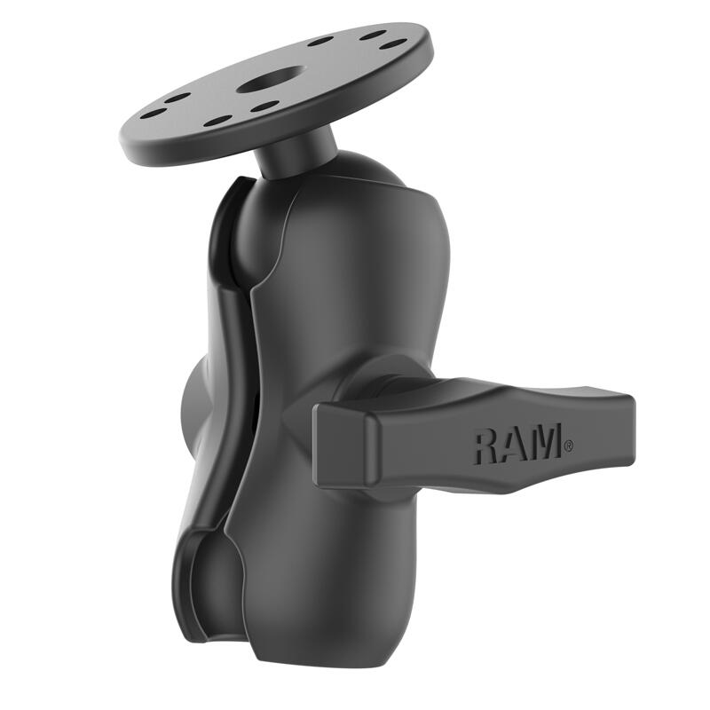 RAM Mount Double Socket Arm Round Ball Plate - CBK