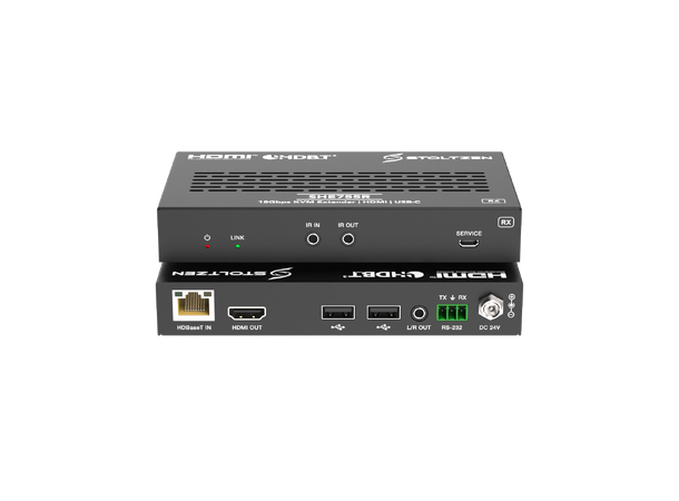 Stoltzen SHE755 HDBaseT™ Kit 18Gbps, HDMI/USB-C, HDBaseT 3.0, USB 2.0 - CBK
