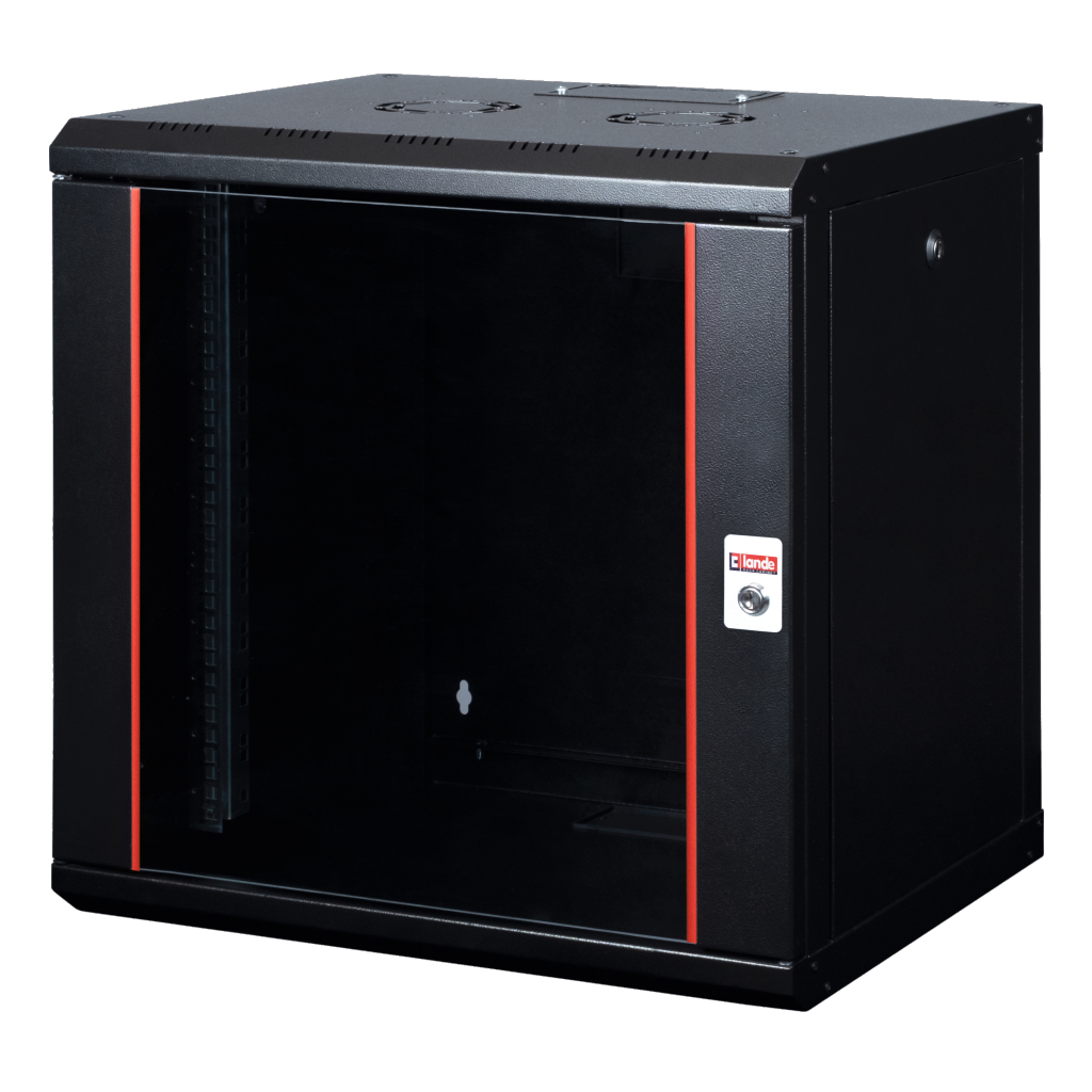 Lande Netbox 12U W600xD600xH646 | Black | Perforated door - CBK