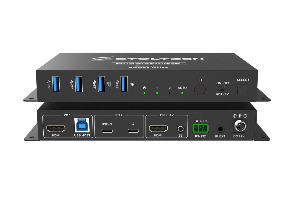 Stoltzen HuddleSwitch Essential USB-C | HDMI+USB-B | BYOM / BYOD / KVM ...